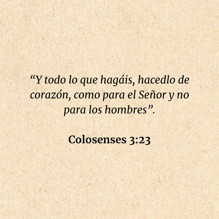 ¡Encuentra motivación en todo lo que haces! - Colosenses 3:23
