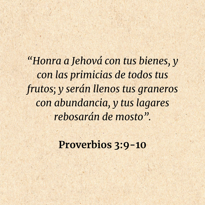 ¿Por qué deberíamos honrar a Dios materialmente? - Proverbios 3:9-10